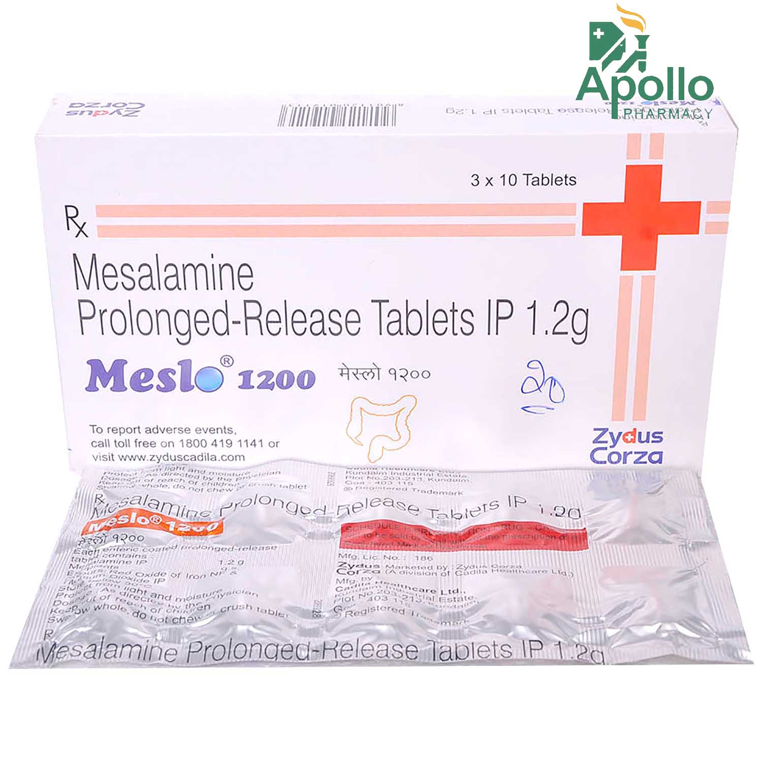 Meslo 1200 Tablet 10's Price, Uses, Side Effects, Composition - Apollo ...