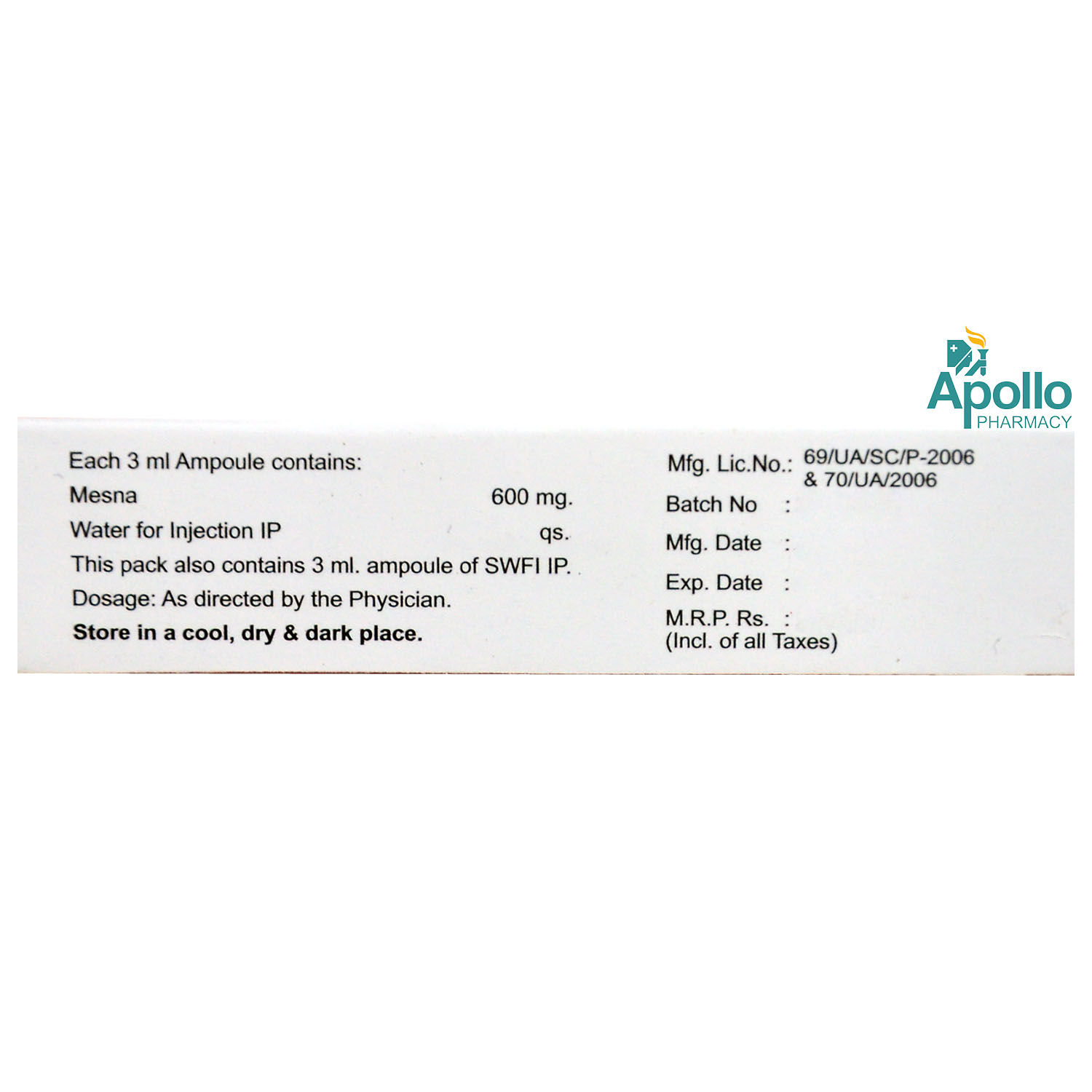 Mesbro Solution 3 ml Price, Uses, Side Effects, Composition - Apollo ...