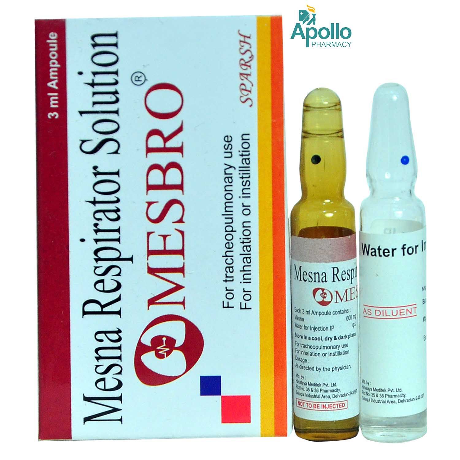 Mesbro Solution 3 ml Price, Uses, Side Effects, Composition - Apollo ...