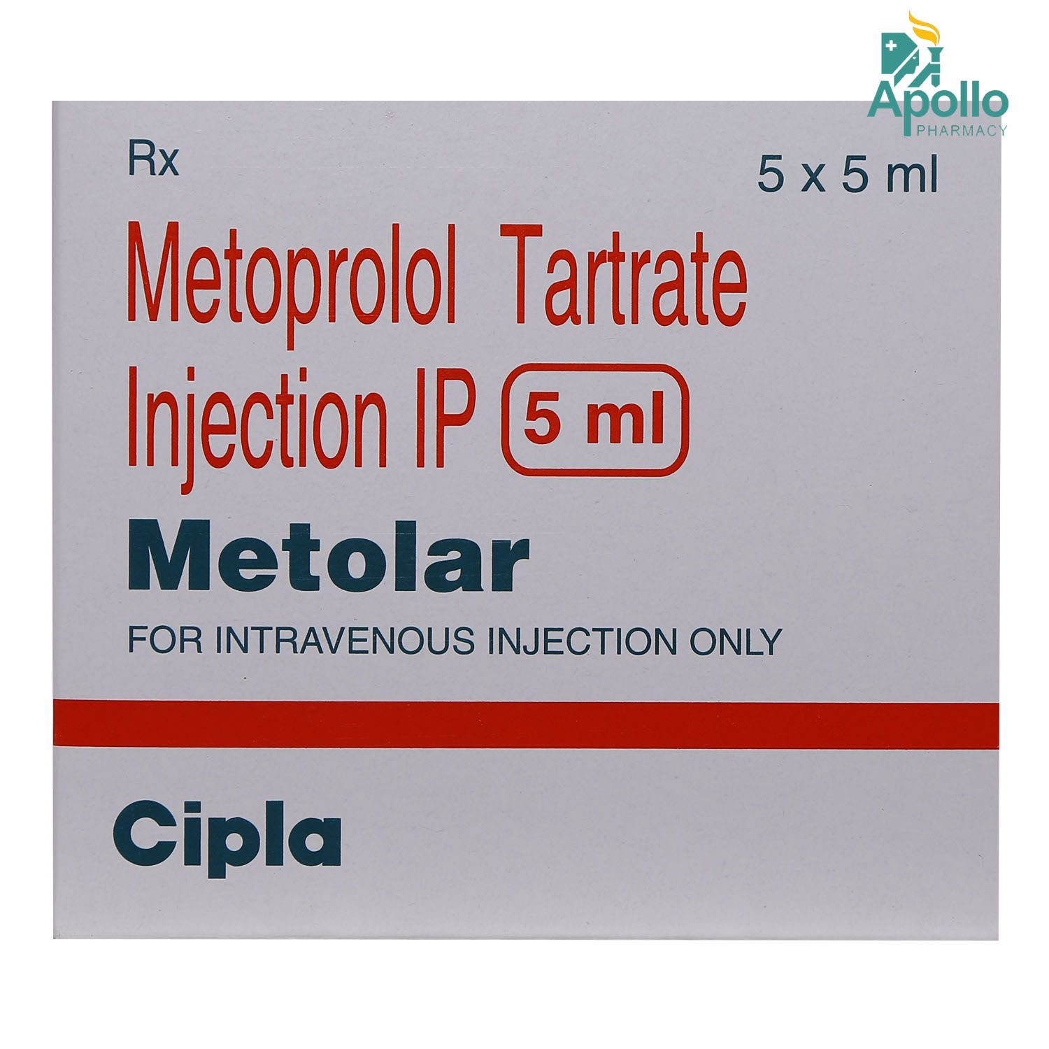 Metolar Injection 5 ml | Uses, Side Effects, Price | Apollo Pharmacy