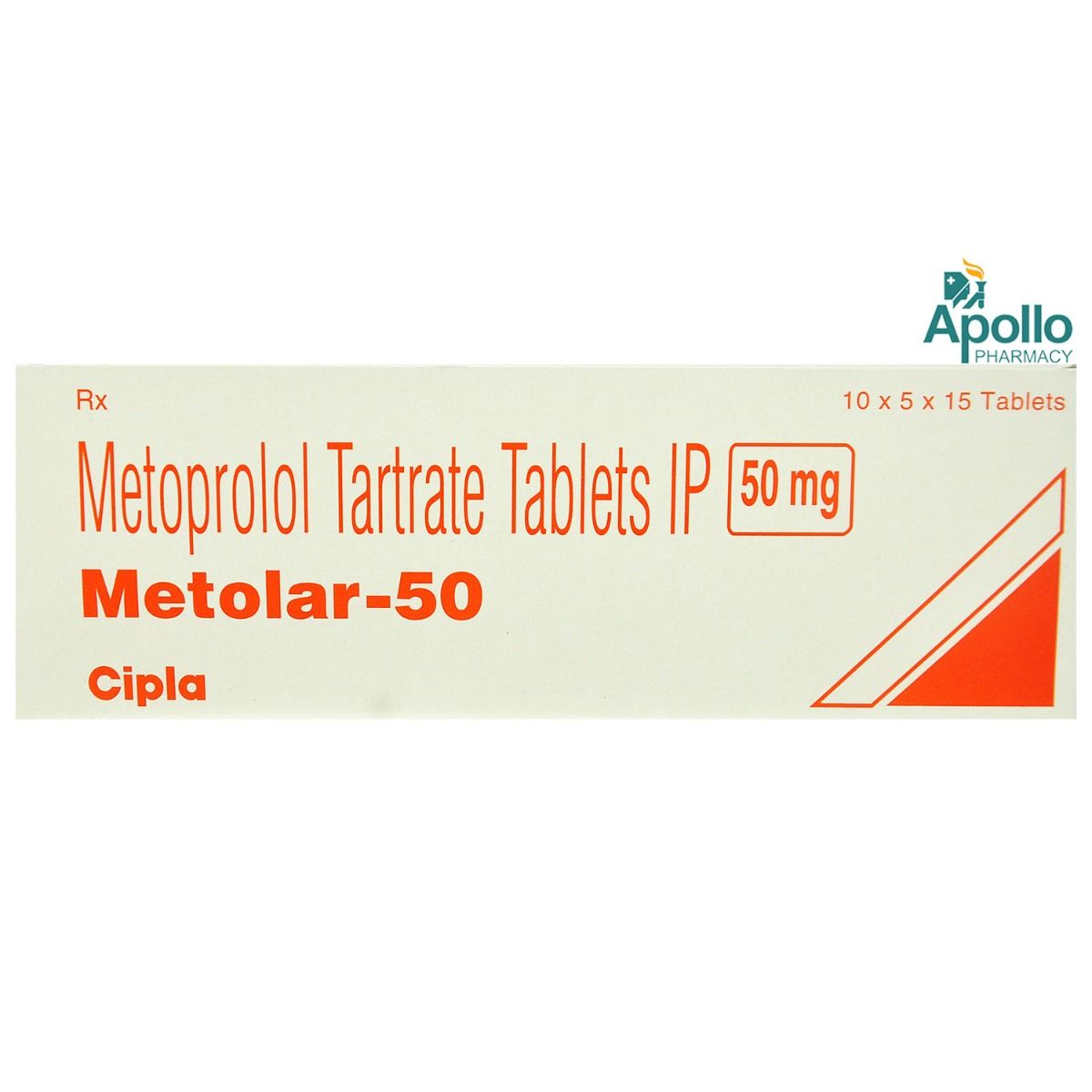 Metolar-50 Tablet 15's Price, Uses, Side Effects, Composition - Apollo ...