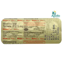 Metoz 2.5 Tablet | Uses, Side Effects, Price | Apollo Pharmacy