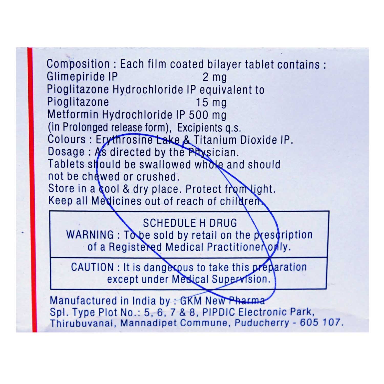 Metride Plus 2 Tablet 10's Price, Uses, Side Effects, Composition ...
