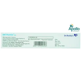 Metrohex Gel | Uses, Side Effects, Price | Apollo Pharmacy