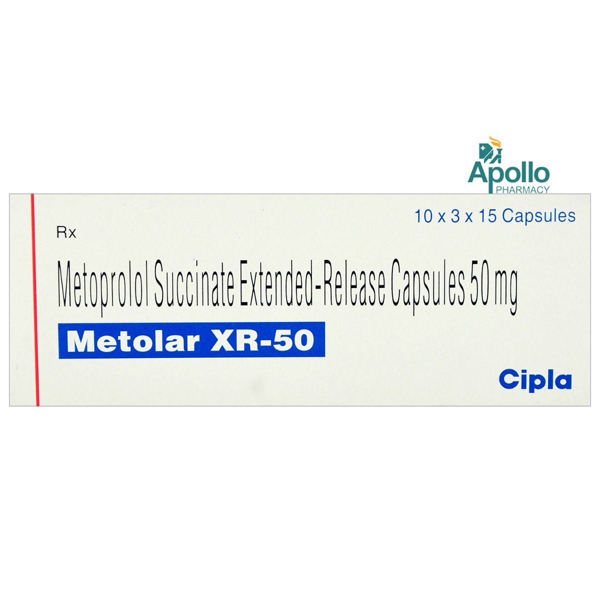 Metolar XR-50 Capsule 15's Price, Uses, Side Effects, Composition ...