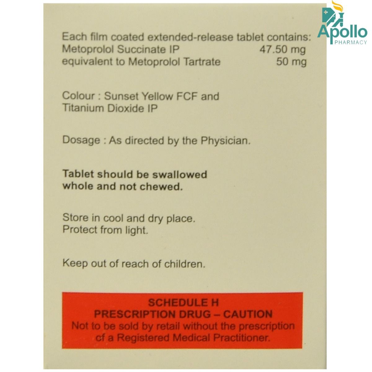 Metomac 50 Tablet | Uses, Side Effects, Price | Apollo Pharmacy