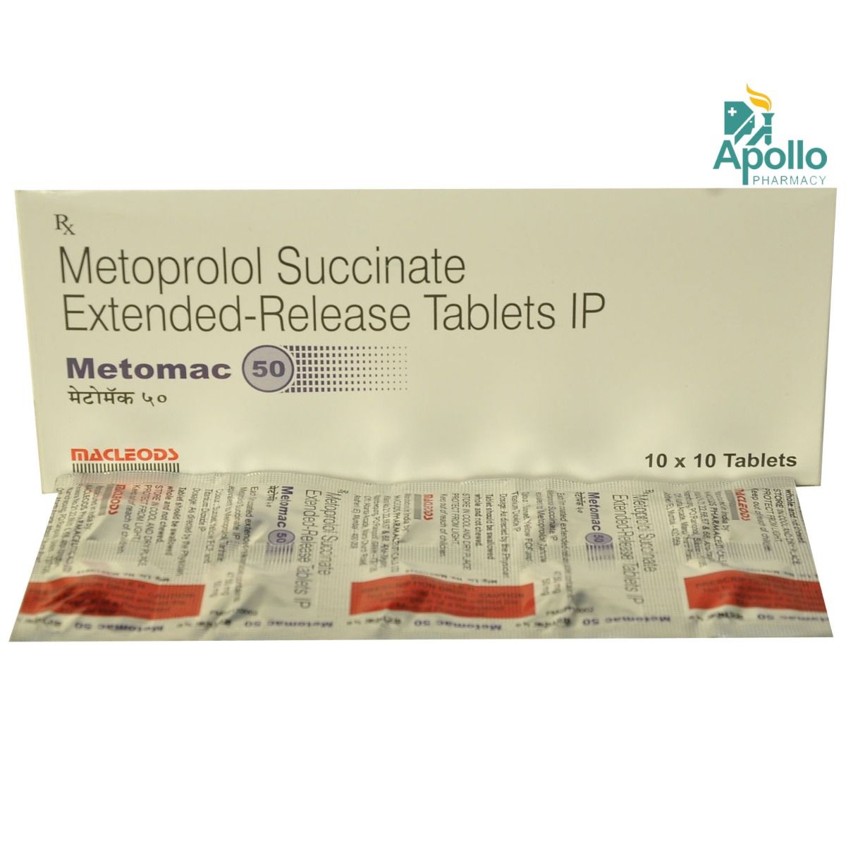 Metomac 50 Tablet 10's Price, Uses, Side Effects, Composition - Apollo ...