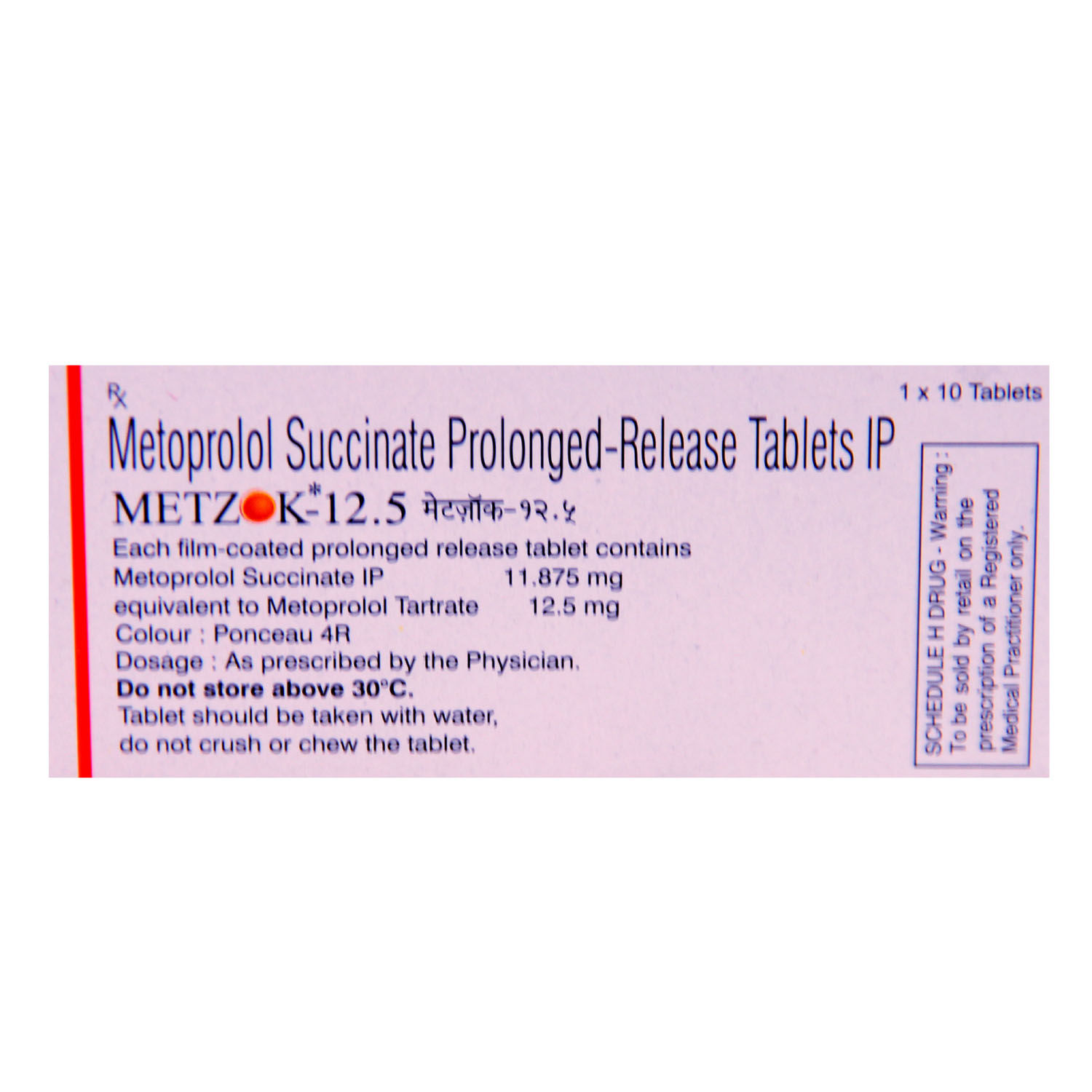 Metzok 12.5 Tablet 10's Price, Uses, Side Effects, Composition - Apollo ...