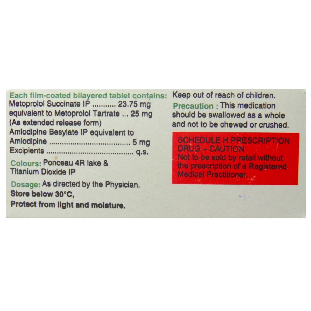 Metolar AM 25 Tablet | Uses, Side Effects, Price | Apollo Pharmacy