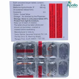 Metazide-40 Tablet | Uses, Side Effects, Price | Apollo Pharmacy