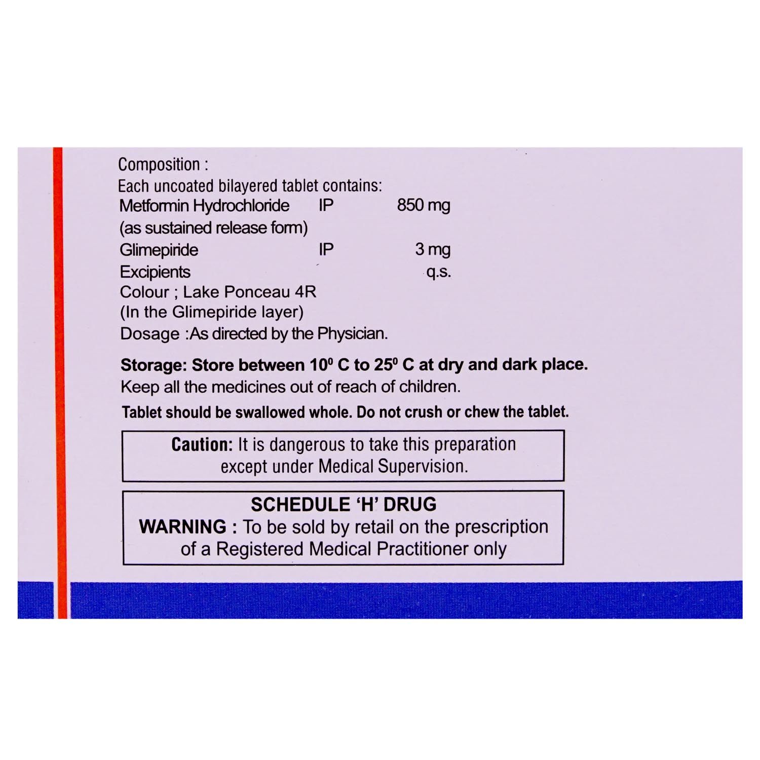 METAFORT G 853MG TABLET Price, Uses, Side Effects, Composition - Apollo ...