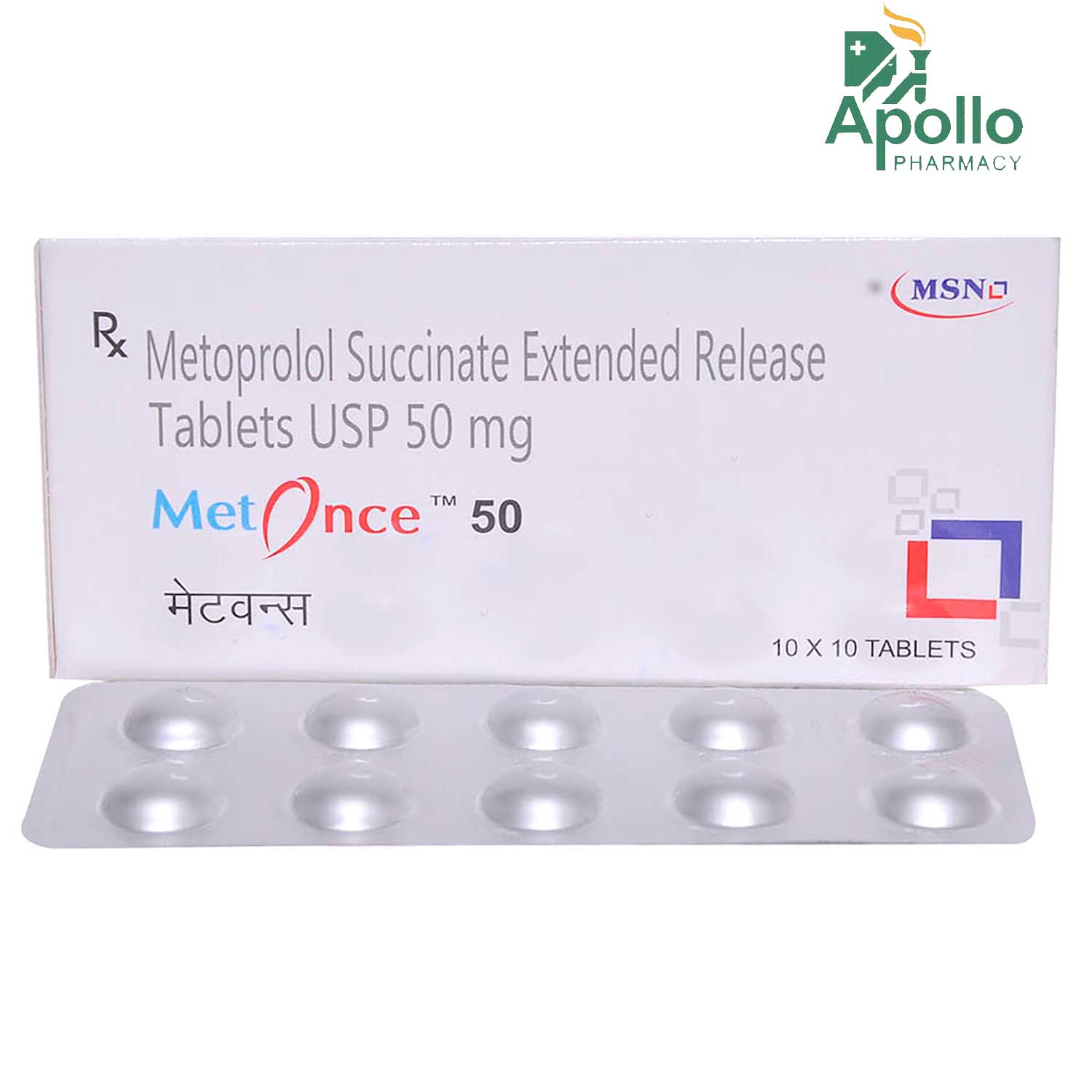 Metonce 50 Tablet 10's Price, Uses, Side Effects, Composition - Apollo ...