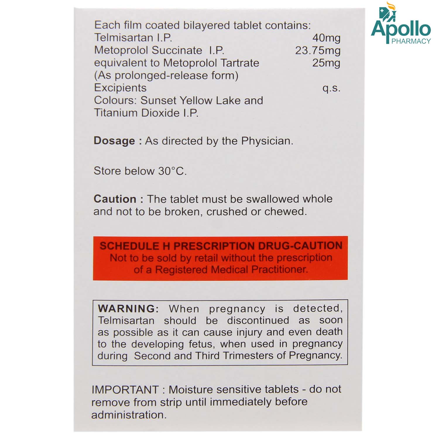 Met XL T 25 Tablet 15's Price, Uses, Side Effects, Composition - Apollo ...