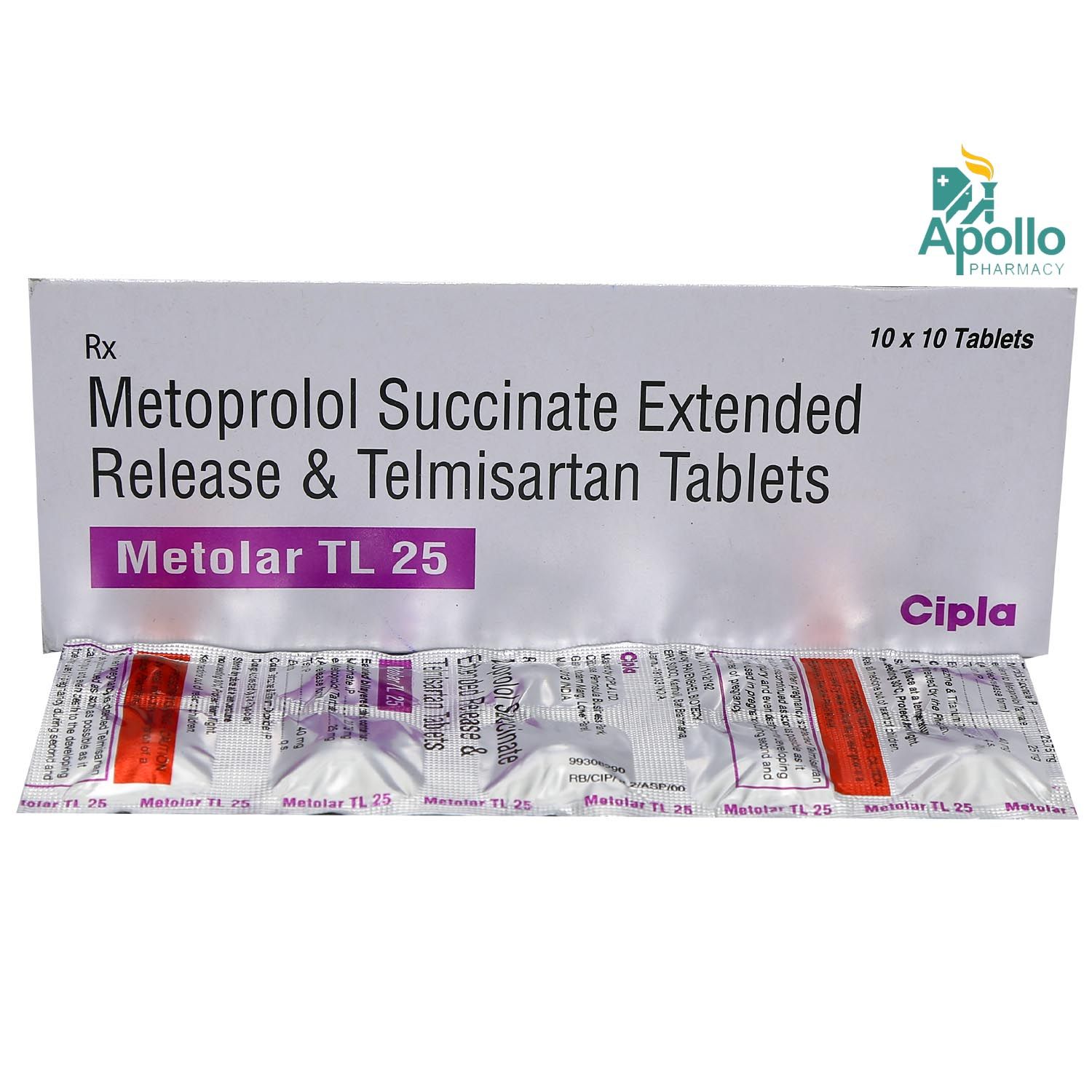 Metolar TL 25 Tablet 10's Price, Uses, Side Effects, Composition ...