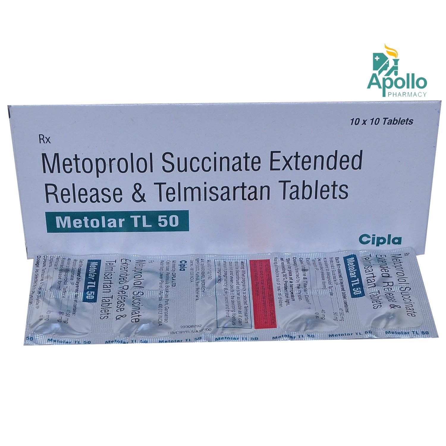 Metolar TL 50 Tablet 10's Price, Uses, Side Effects, Composition ...