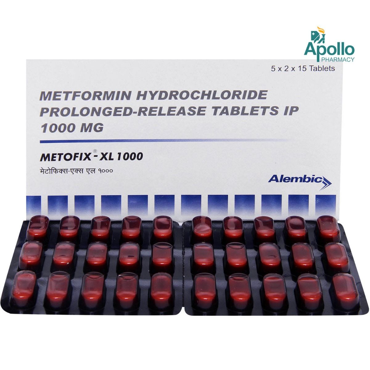 Metofix XL 1000 mg Tablet 15's Price, Uses, Side Effects, Composition ...