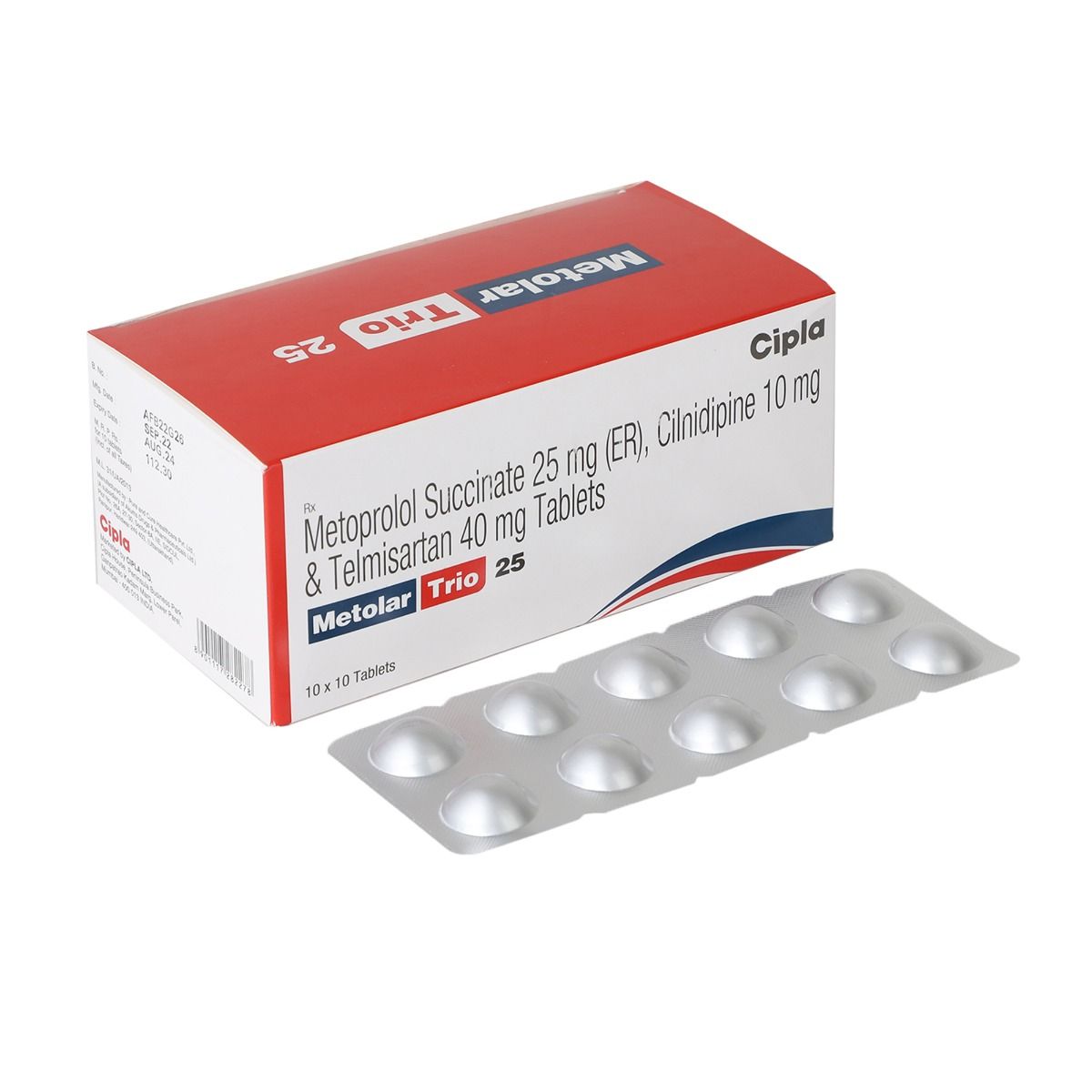 Metolar Trio 25 Tablet | Uses, Side Effects, Price | Apollo Pharmacy