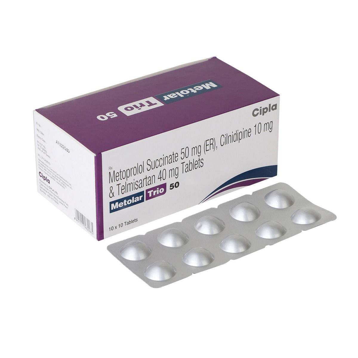 Metolar Trio 50 Tablet | Uses, Side Effects, Price | Apollo Pharmacy
