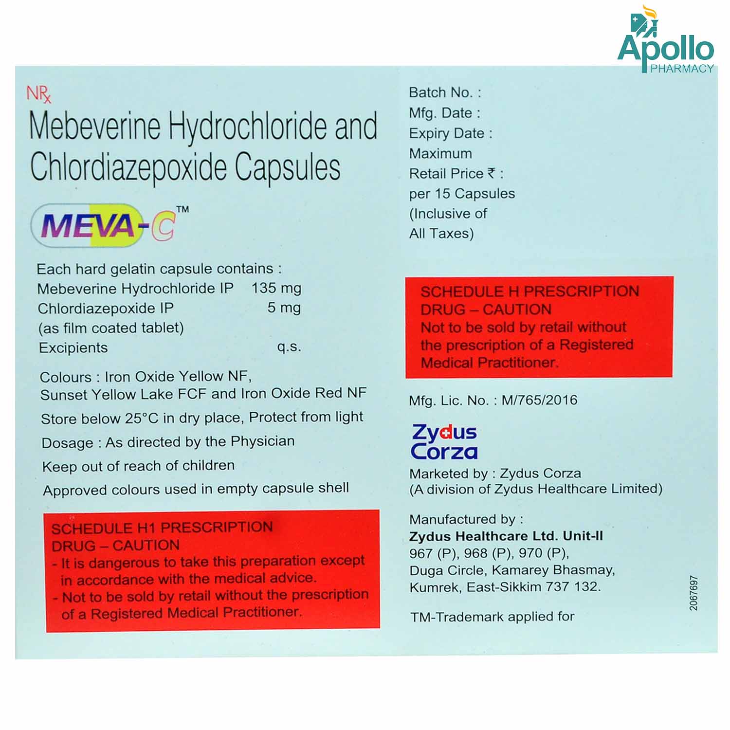 Meva C Capsule | Uses, Side Effects, Price | Apollo Pharmacy