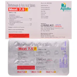 Mext F 7.5 Tablet | Uses, Side Effects, Price | Apollo Pharmacy