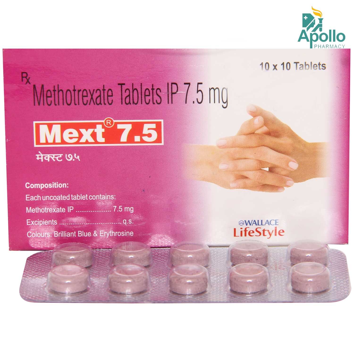 Mext 7.5 Tablet | Uses, Side Effects, Price | Apollo Pharmacy