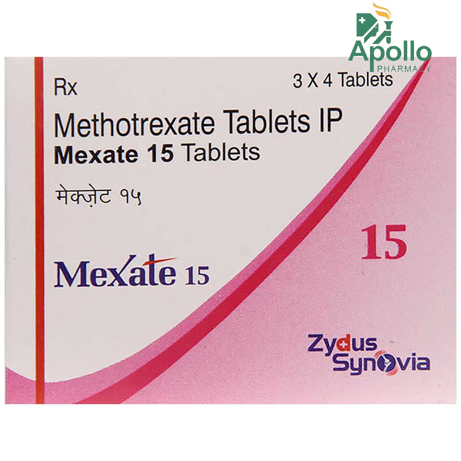 Mexate 15 Tablet 4's Price, Uses, Side Effects, Composition - Apollo ...