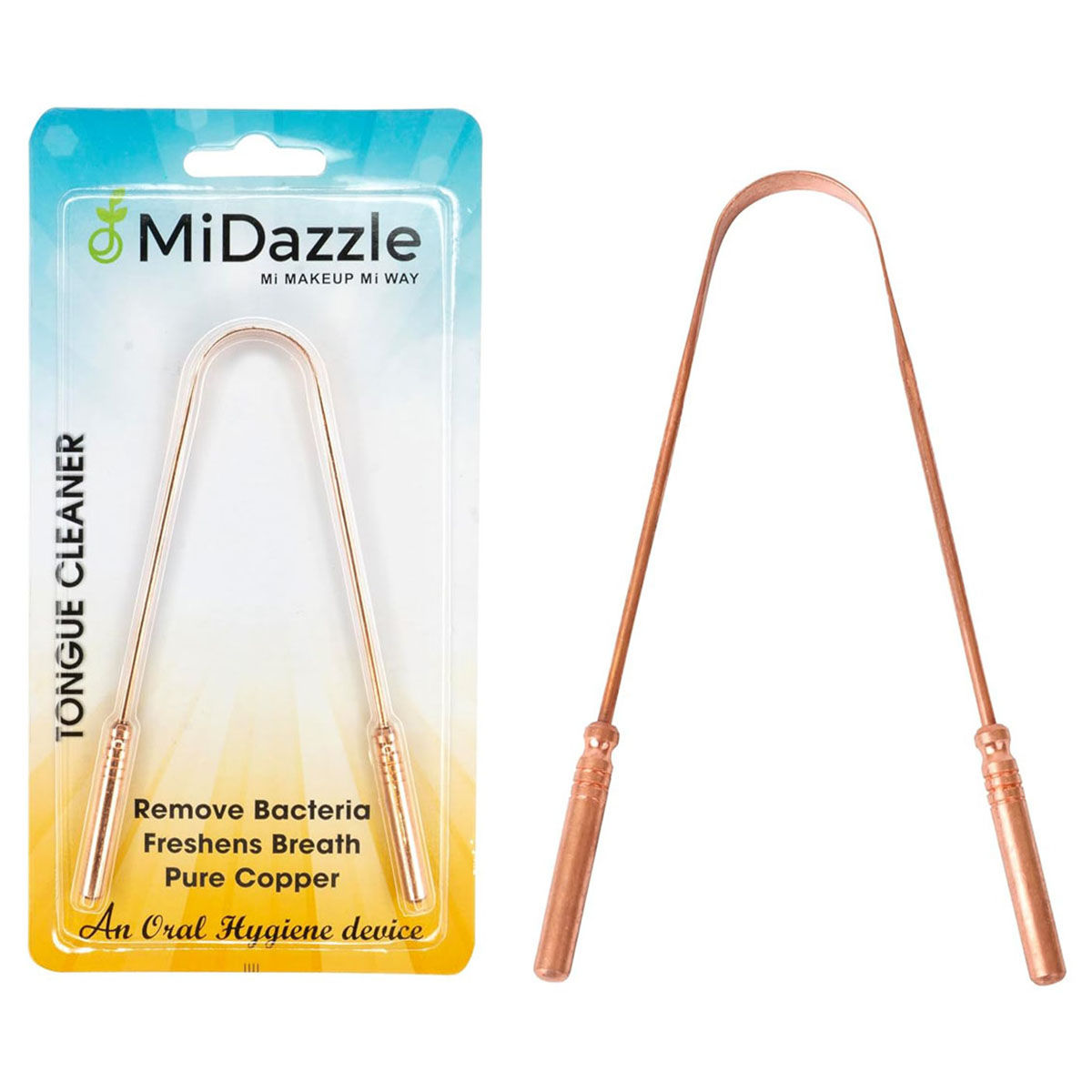 Buy Midazzle Tongue Cleaner Copper Handle (Miot7504), 1 Count | 19 ...