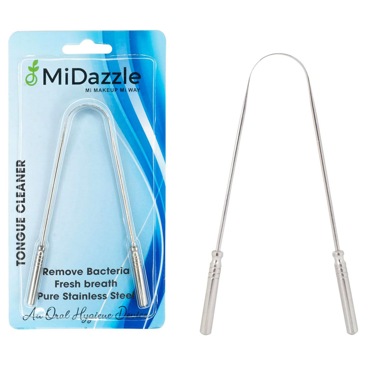 Buy Midazzle Tongue Cleaner Steel Handle (Miot7502), 1 Count | 19 ...