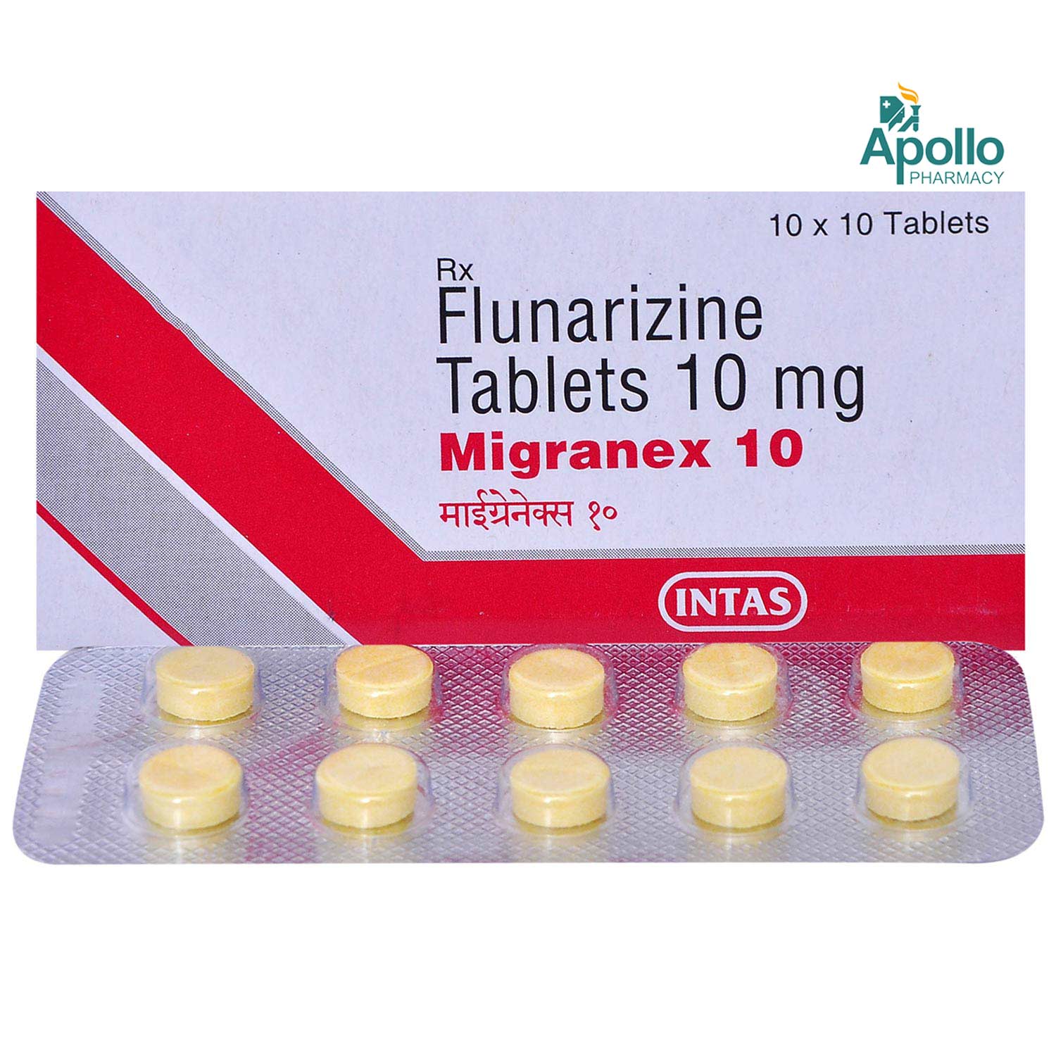 Migranex 10 Tablet 10's Price, Uses, Side Effects, Composition - Apollo ...