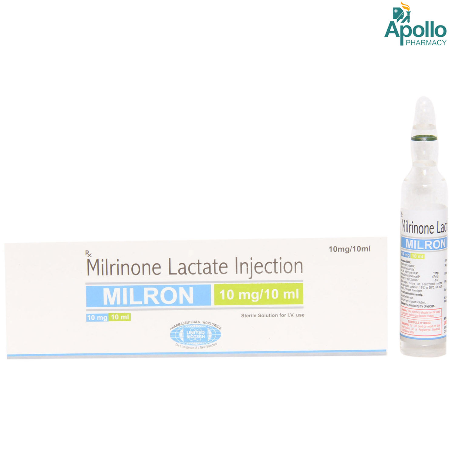 MILRON 10MG INJECTION | Uses, Side Effects, Price | Apollo Pharmacy