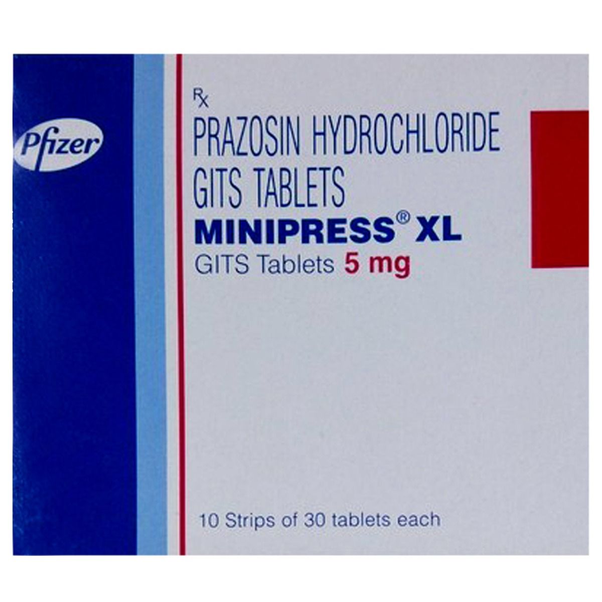 Minipress XL 5 mg Tablet 30's Price, Uses, Side Effects, Composition ...