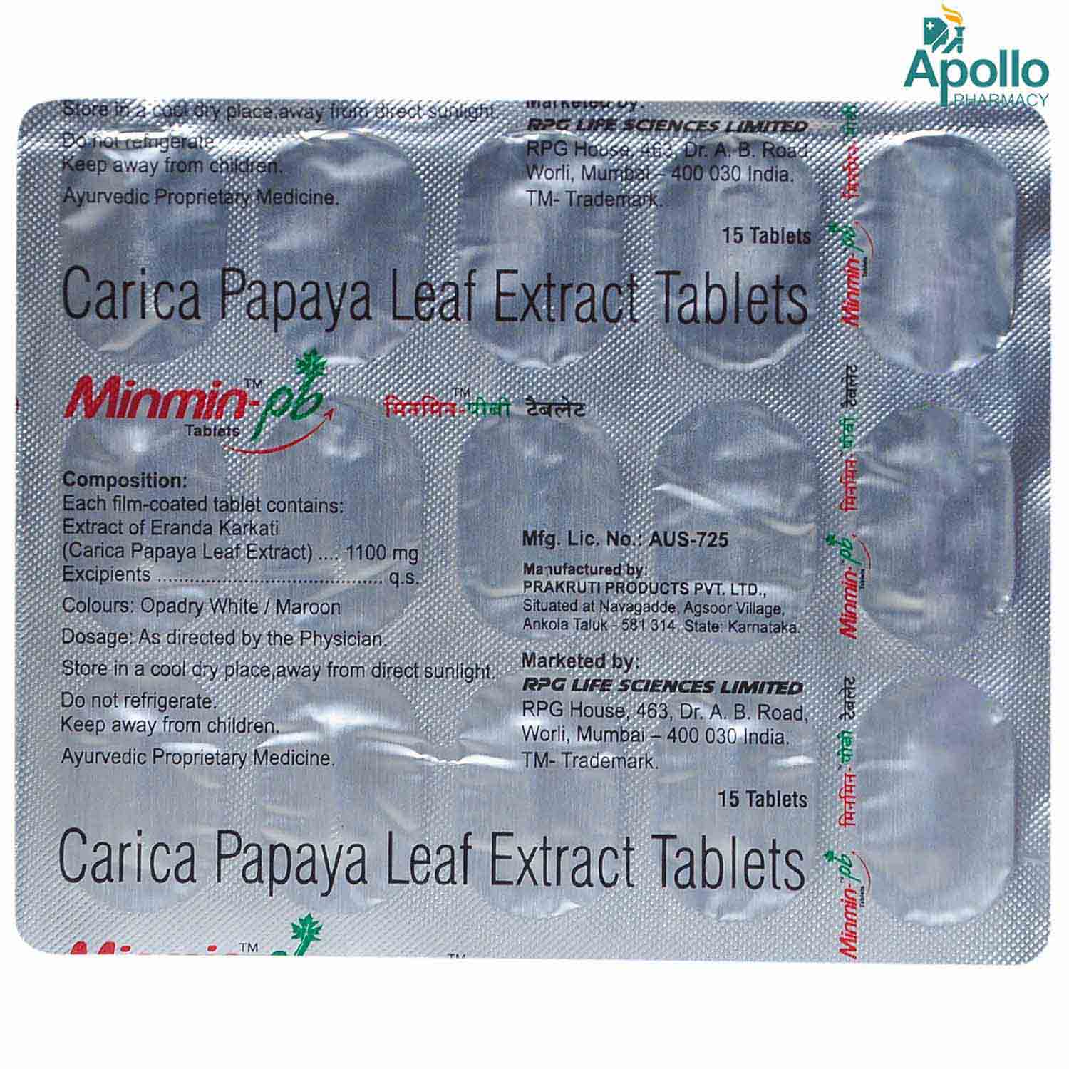 Minmin-Pb, 10 Tablets Price, Uses, Side Effects, Composition - Apollo ...