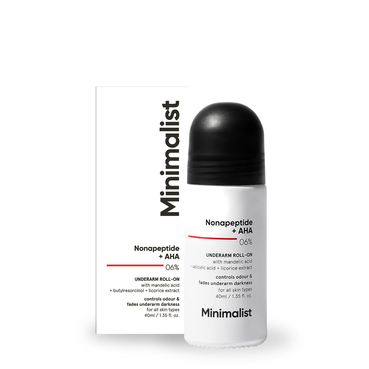 Buy Minimalist Nonapeptide + 06% Underarm Roll-on 40 ml | 19 Minutes ...