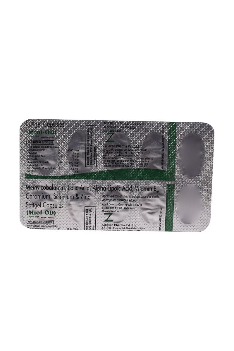 Miol OD Capsule 10's Price, Uses, Side Effects, Composition - Apollo ...