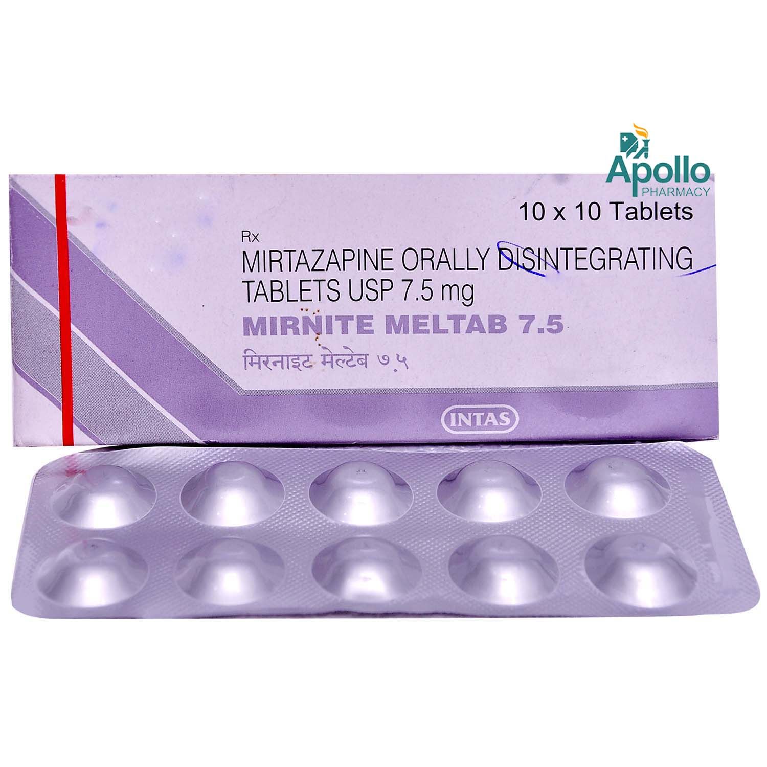 Mirnite Meltab 7.5 Tablet 10's Price, Uses, Side Effects, Composition ...