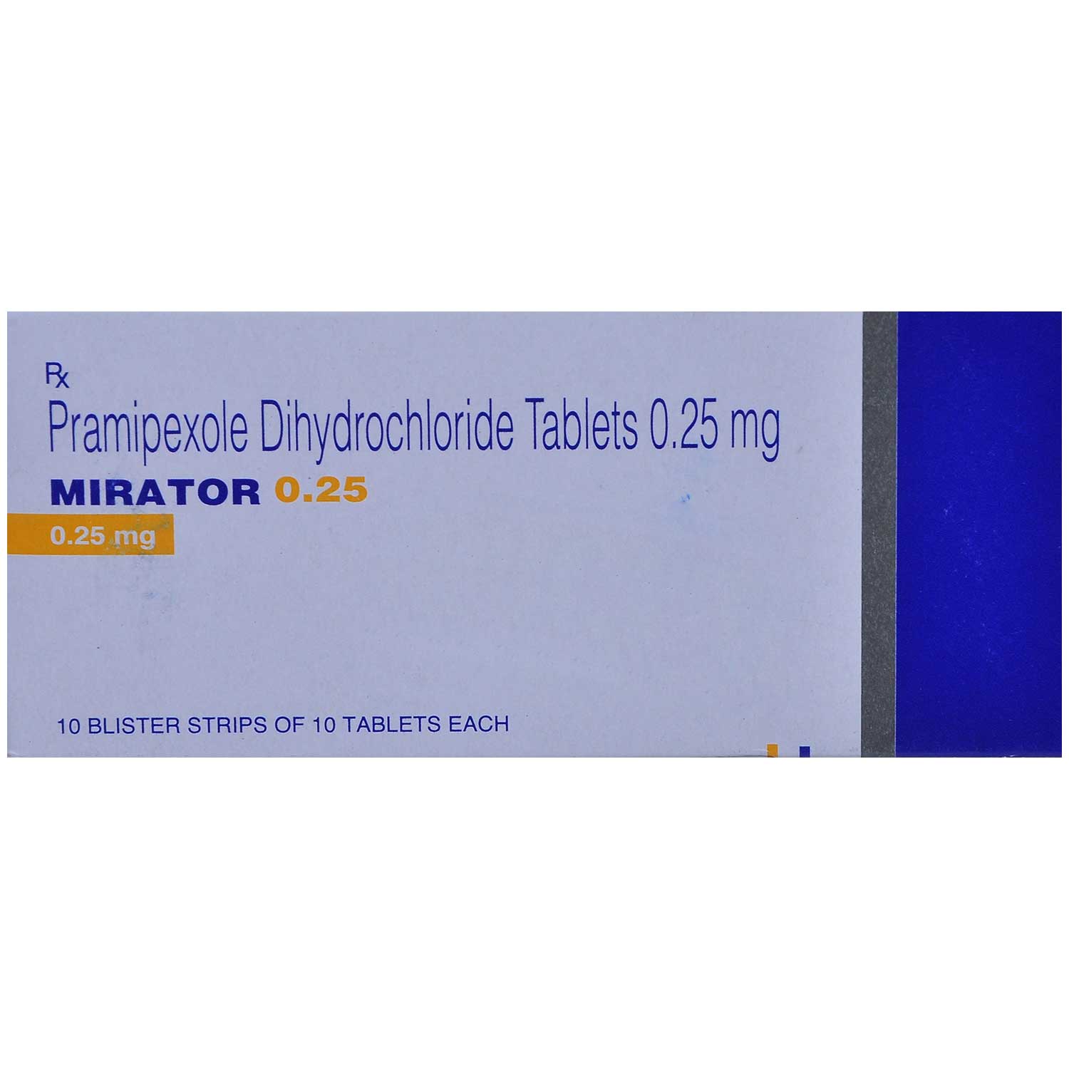 Mirator 0.25 Tablet | Uses, Side Effects, Price | Apollo Pharmacy