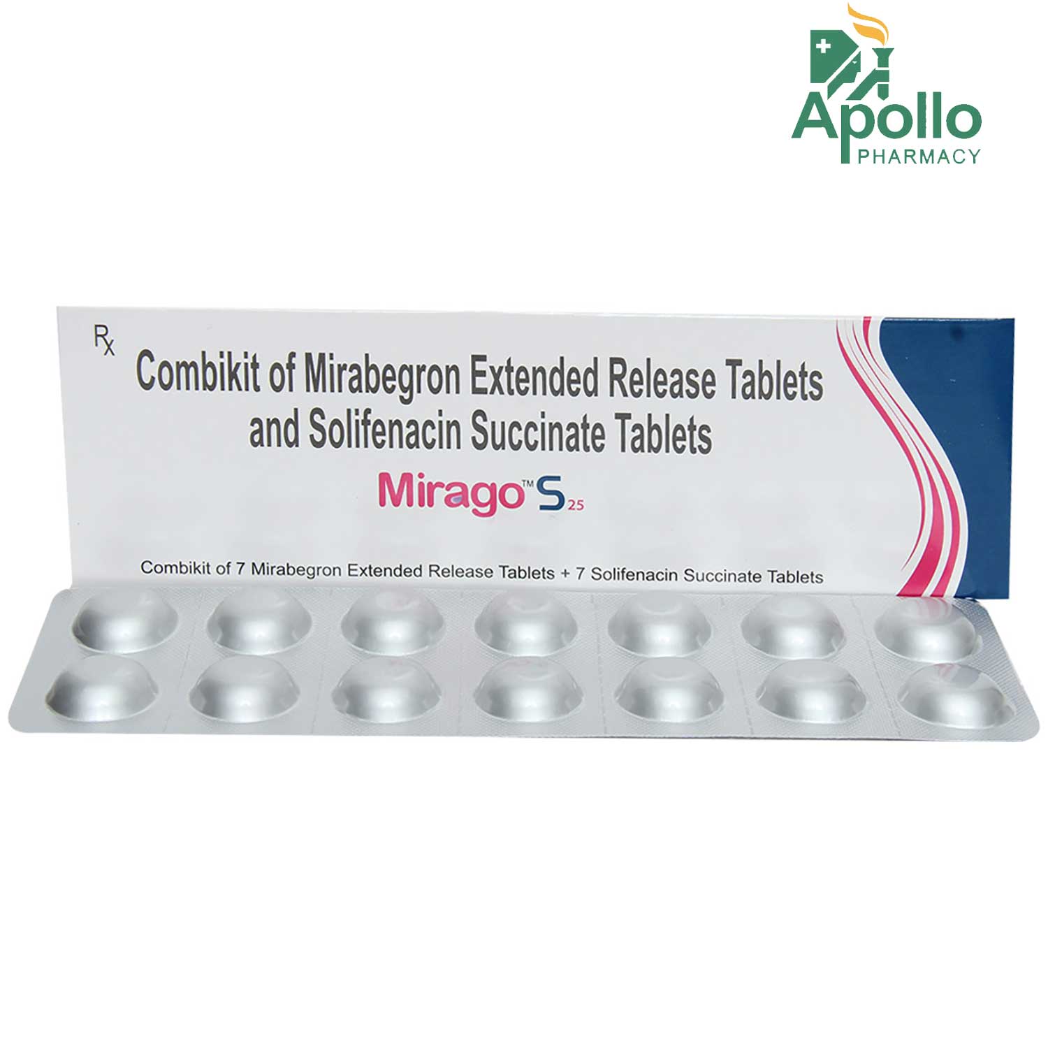 Mirago S 25 Combikit 1's Price, Uses, Side Effects, Composition ...