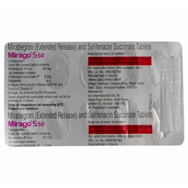 Mirago-S 50 Tablet | Uses, Side Effects, Price | Apollo Pharmacy