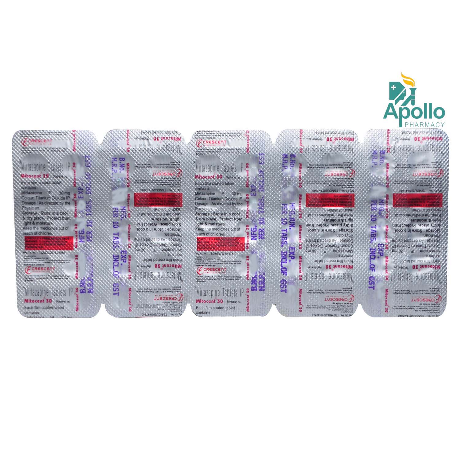 Mitocent 30 Tablet 10's Price, Uses, Side Effects, Composition - Apollo ...