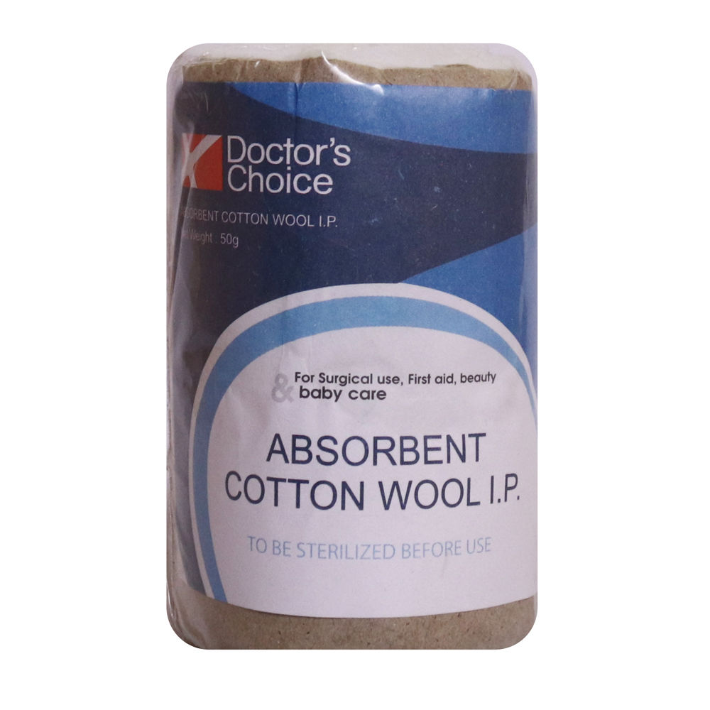Doctor's Choice Absorbent Cotton Wool I.P., 50 gm Price, Uses, Side ...