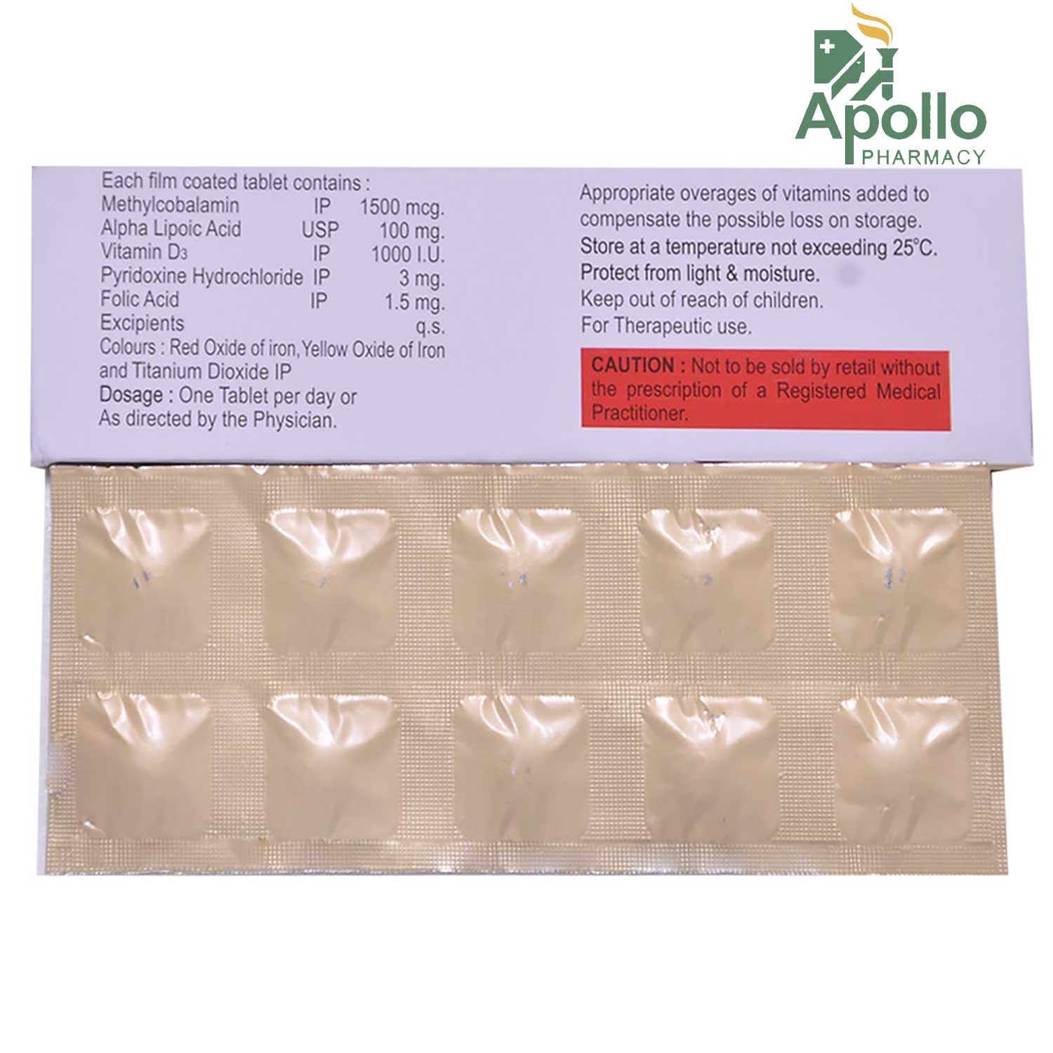 M Neuron Forte Tablet | Uses, Side Effects, Price | Apollo Pharmacy