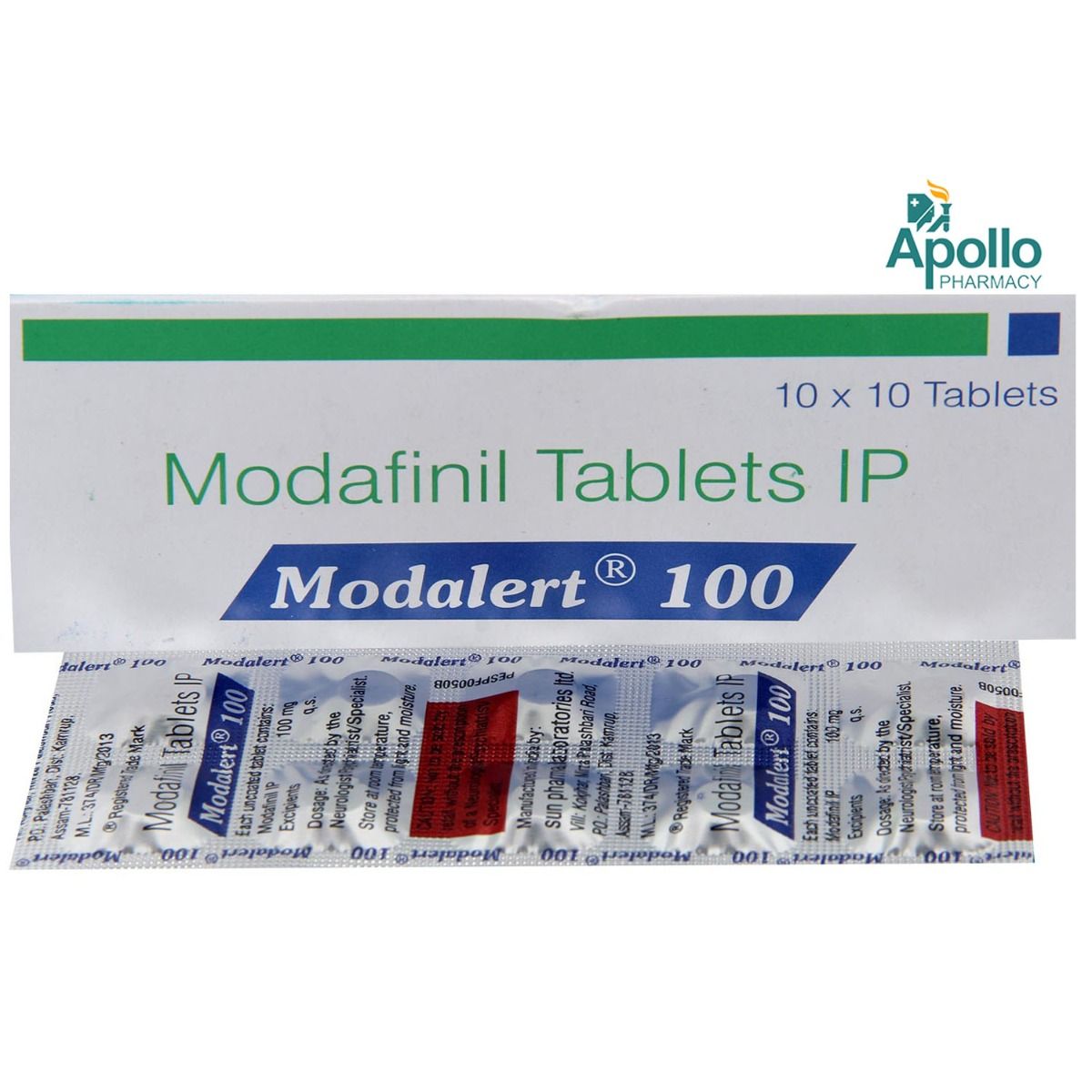 Modalert 100 Tablet 10's Price, Uses, Side Effects, Composition ...