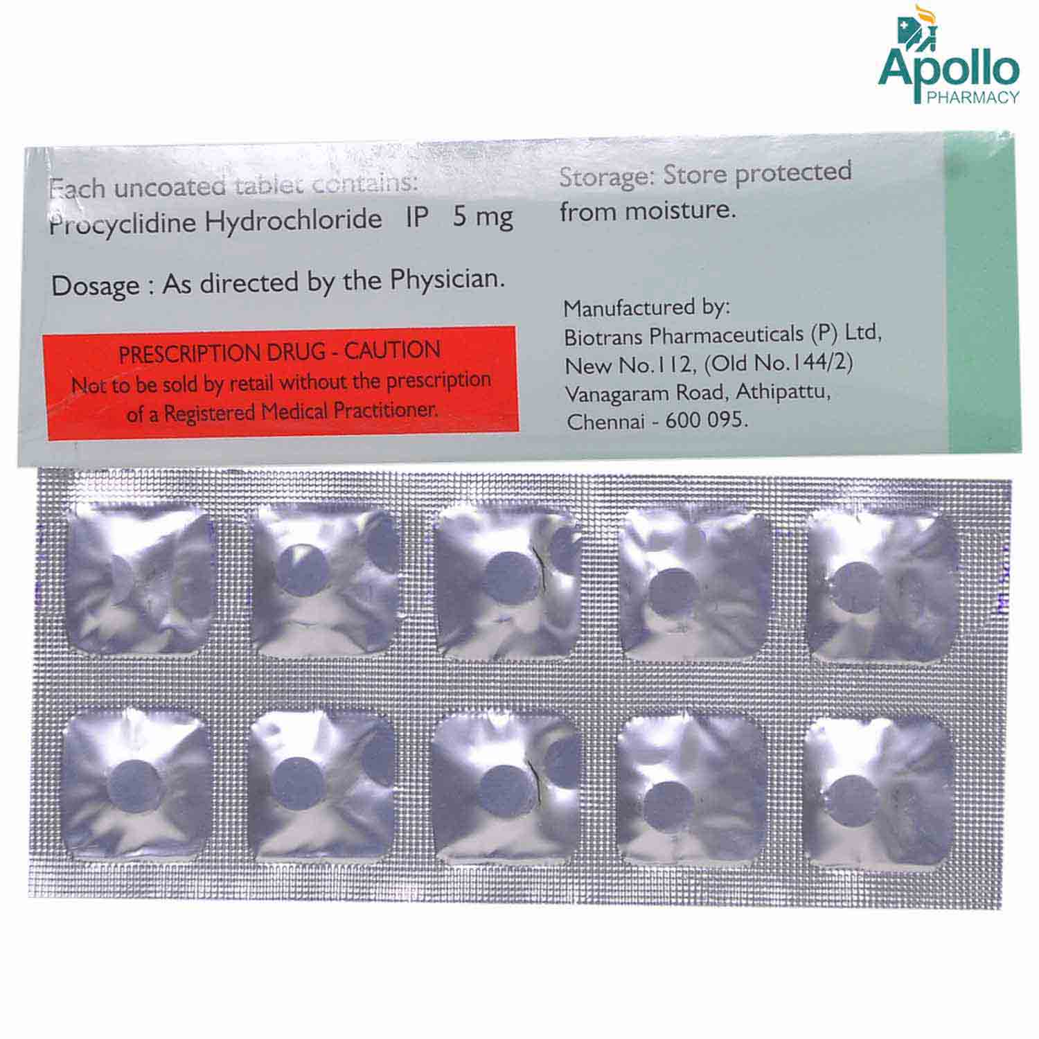 MODIN 5MG TABLET Price, Uses, Side Effects, Composition - Apollo Pharmacy