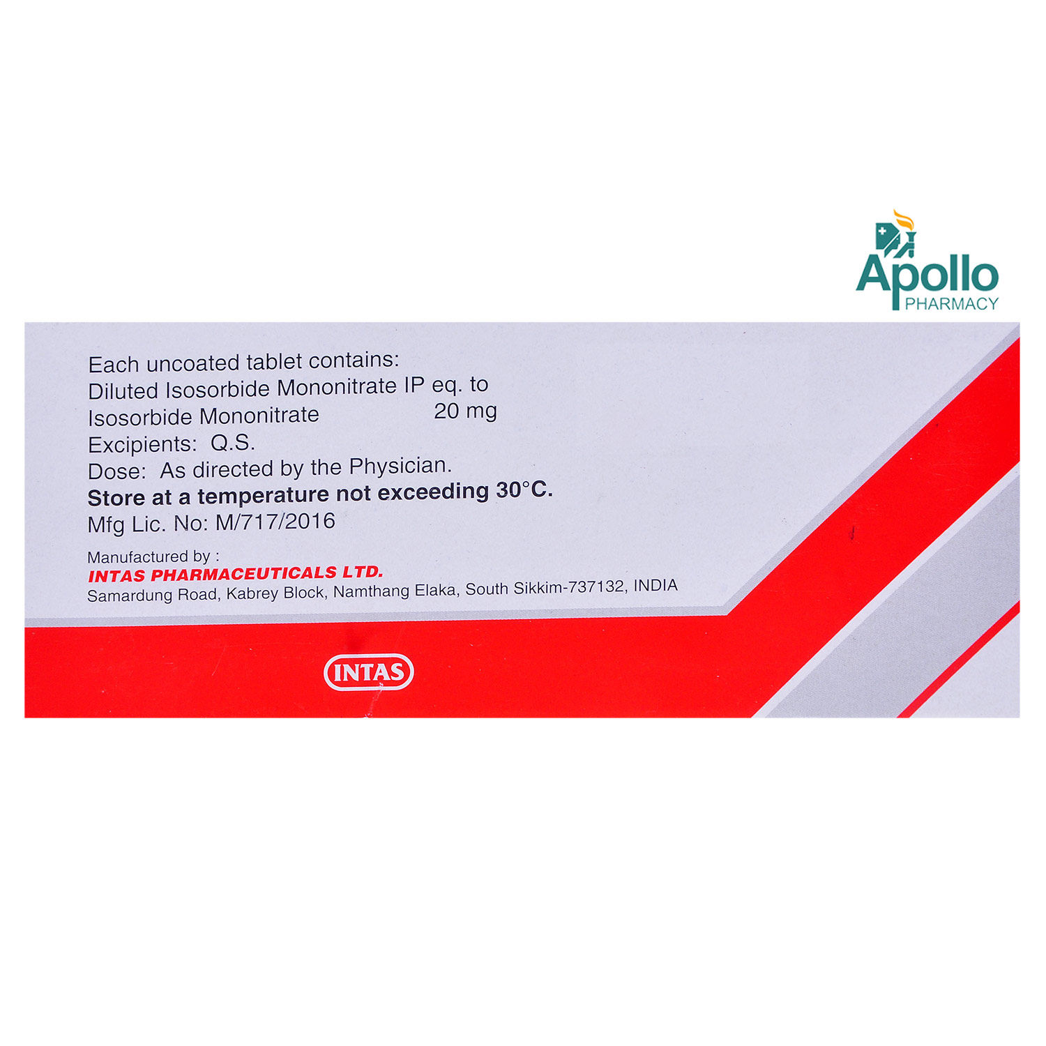 Monit 20 Tablet 15's Price, Uses, Side Effects, Composition - Apollo ...