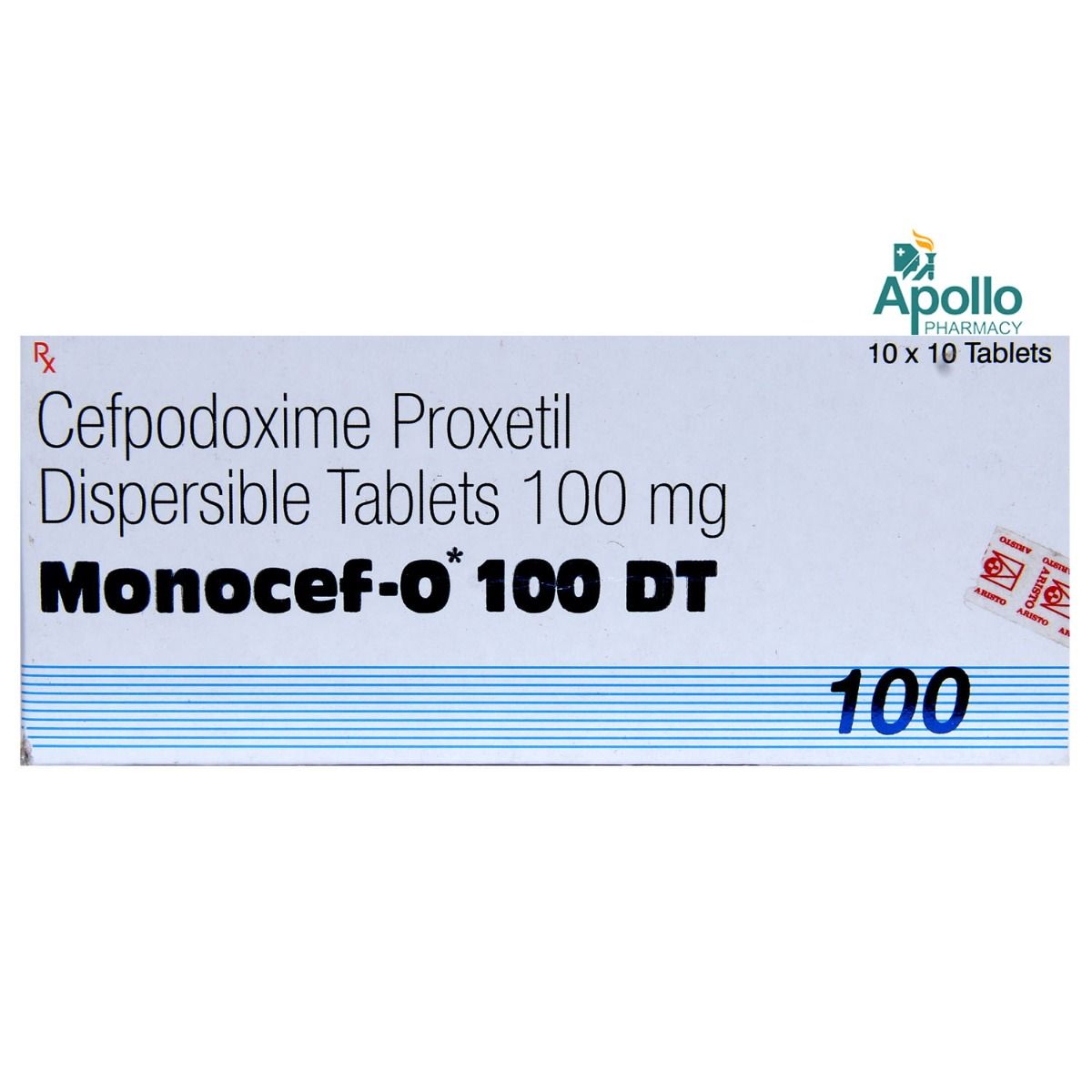 Monocef O DT 100 mg Tablet | Uses, Side Effects, Price | Apollo Pharmacy