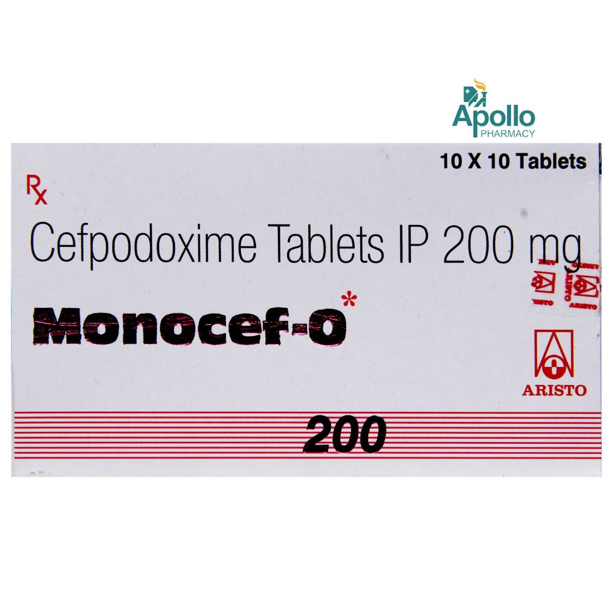 Monocef-O 200 Tablet 10's Price, Uses, Side Effects, Composition ...