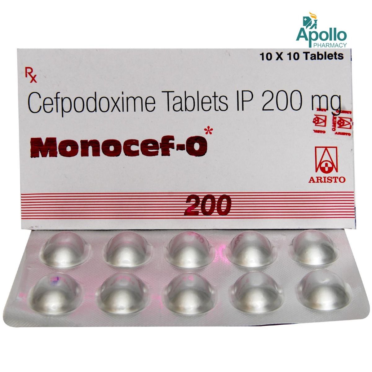 Monocef-O 200 Tablet 10's Price, Uses, Side Effects, Composition ...