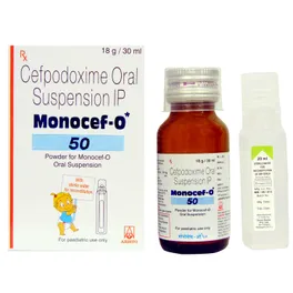 Monocef O 50 Suspension | Uses, Side Effects, Price | Apollo Pharmacy