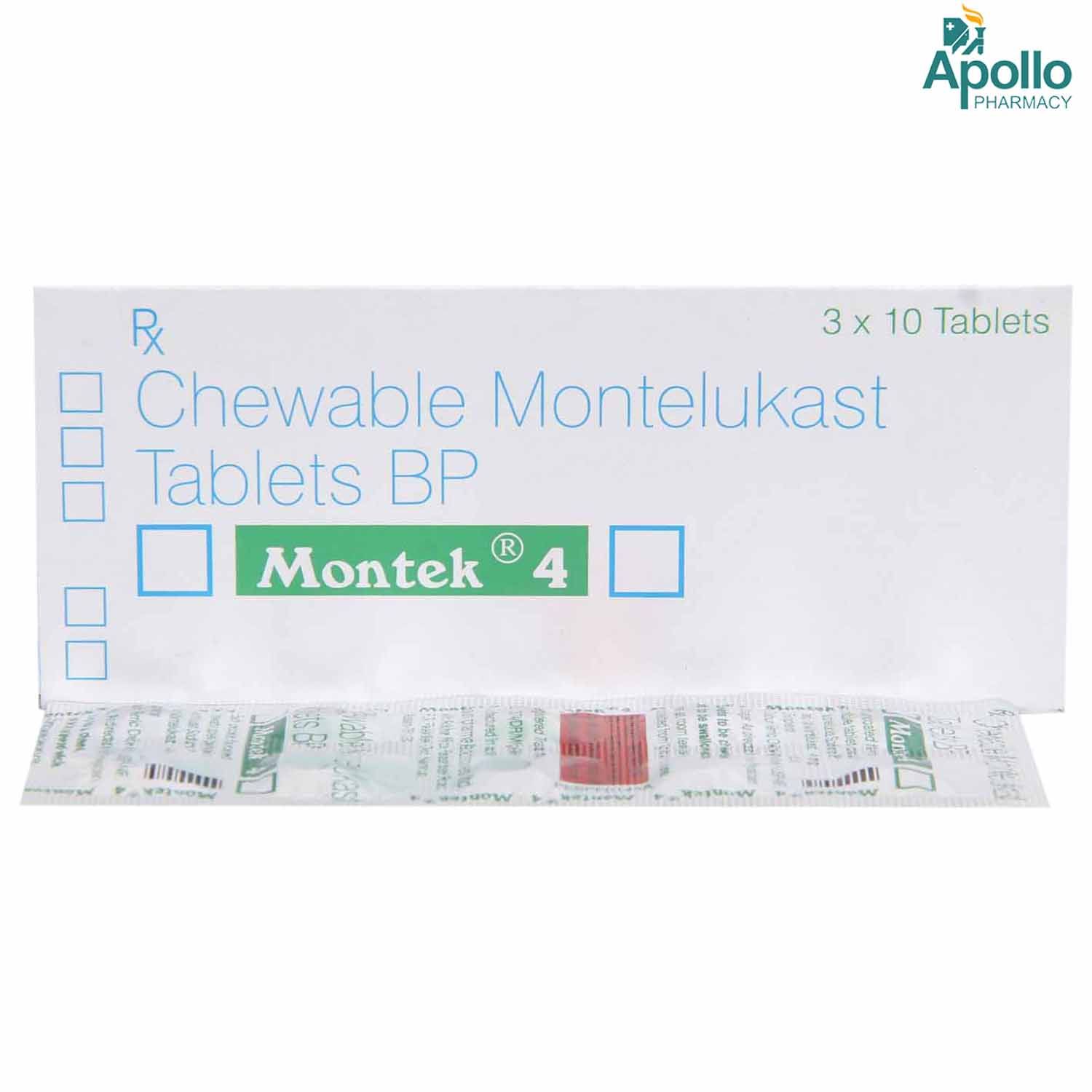 Montek 4 Tablet 10's Price, Uses, Side Effects, Composition - Apollo ...