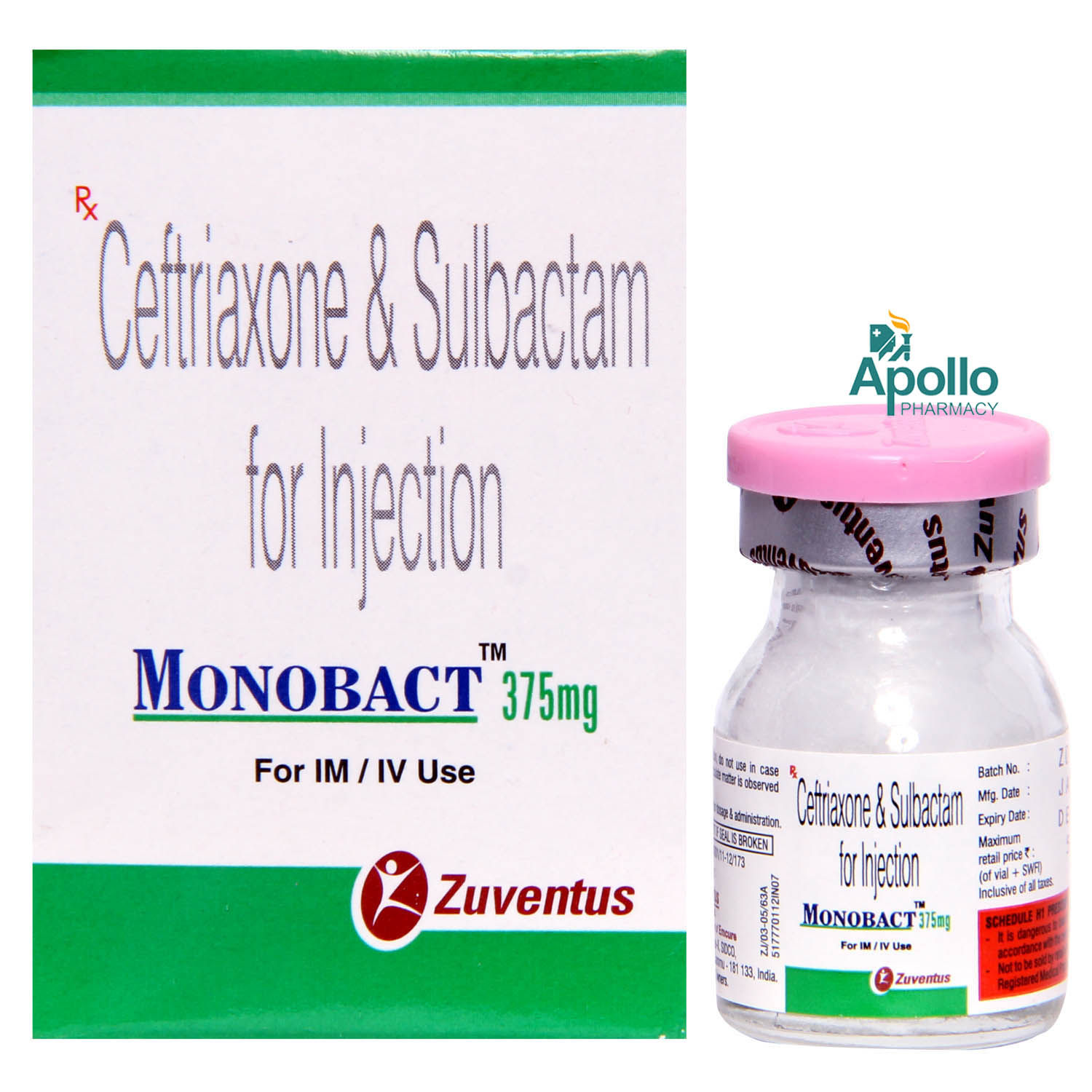 MONOBACT 375MG INJECTION Price, Uses, Side Effects, Composition ...